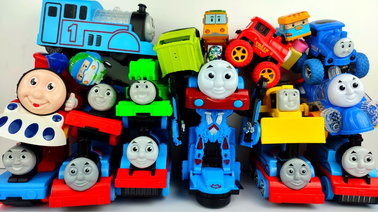 Thomas and friends , merakit kereta thomas , robot thomas , funny loco ...
