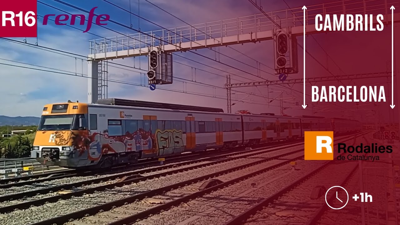 Rodalies de Catalunya R16 - Trajecte de Cambrils fins a Barcelona-Sants ...