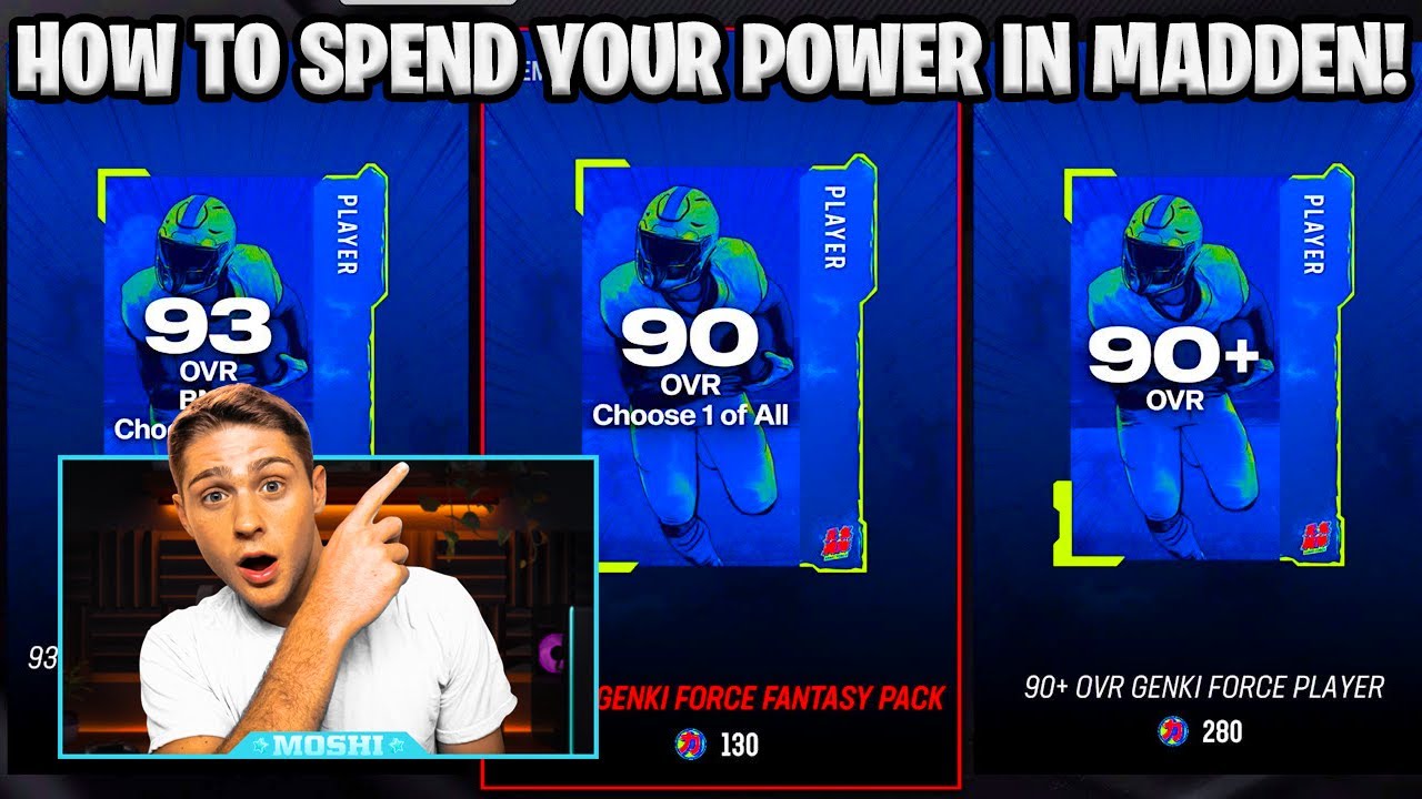 The #1 WAY to SPEND YOUR GENKI FORCE POWER CURRECNY in MADDEN 25 ...