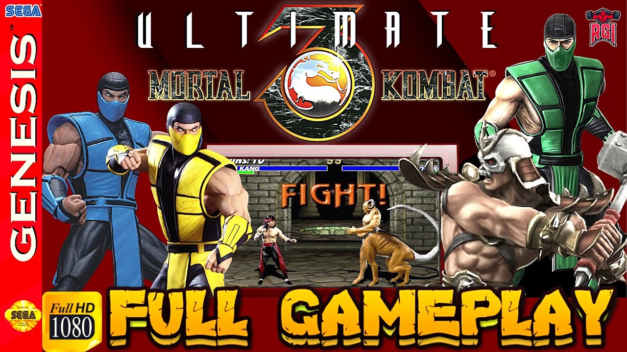 Ultimate Mortal Kombat 3 (Sega Genesis) Full Gameplay in 1080p / 60fps ...