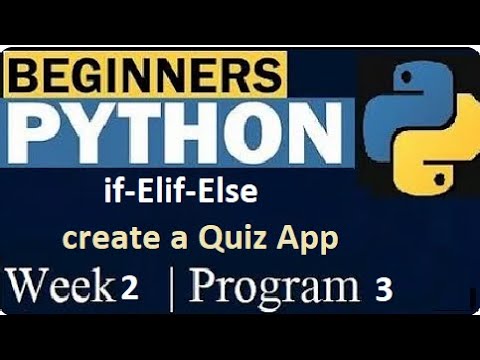How to Create a basic Quiz App | Week 2 | Program 3 - YouTube