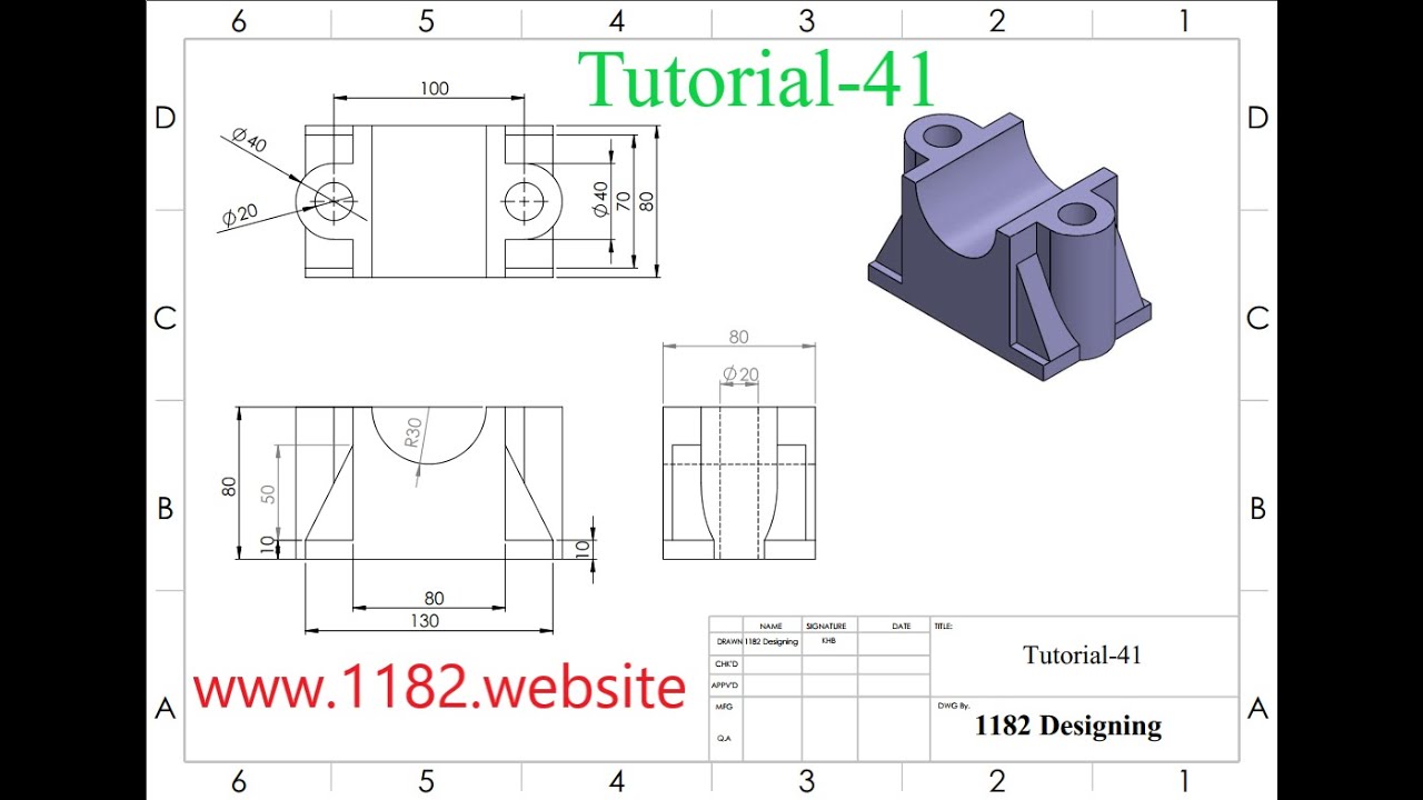 CAD Tutorial - 41 - YouTube