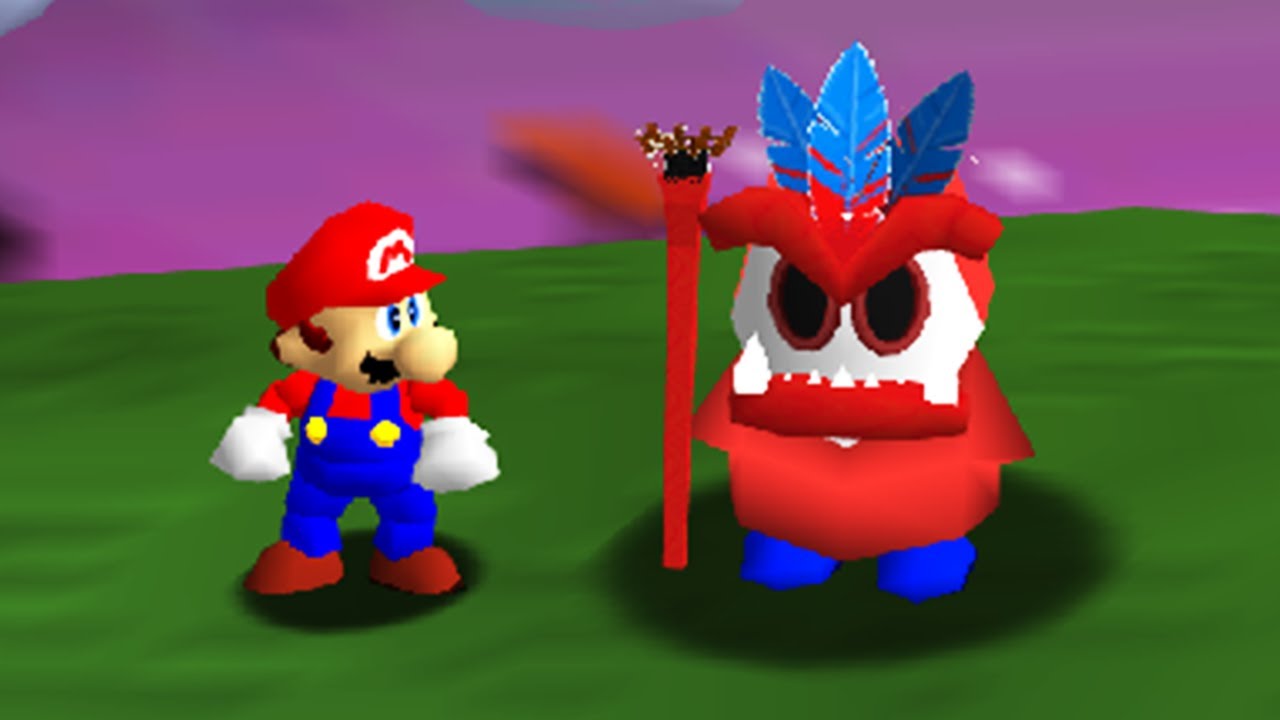 Super Mario 64: Through the Ages Walkthrough - Course 6 - Tiki Island ...