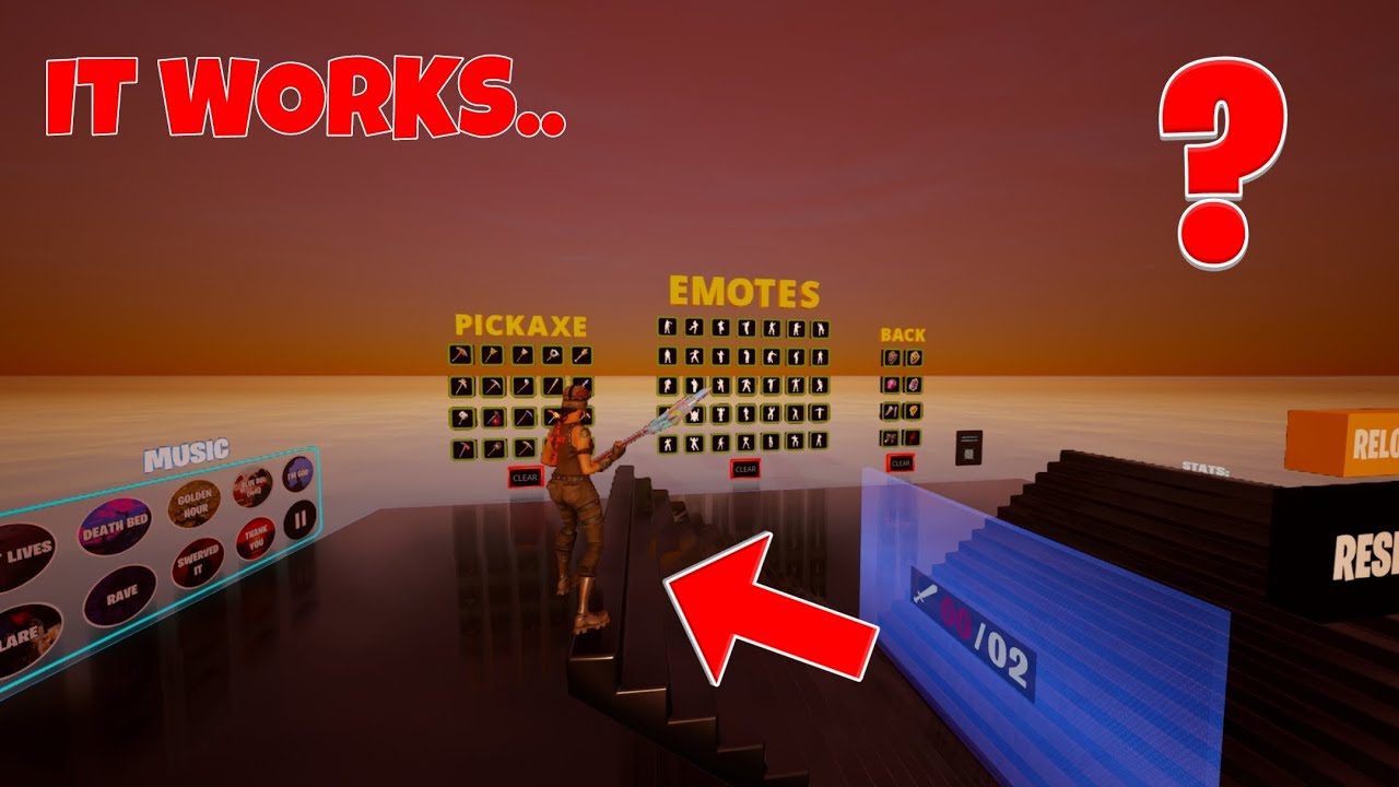 Testing *FREE* EMOTES & PICKAXES Map In Fortnite (MAP CODE) - YouTube