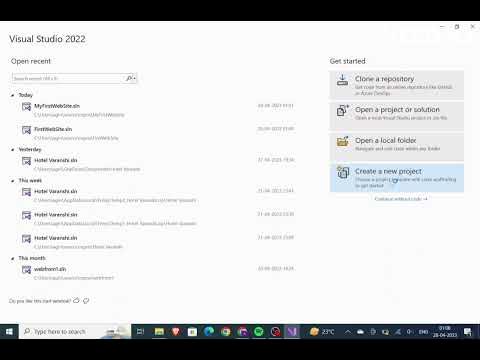 Create Your First HTML Project Using Microsoft Visual Studio 2022 - YouTube