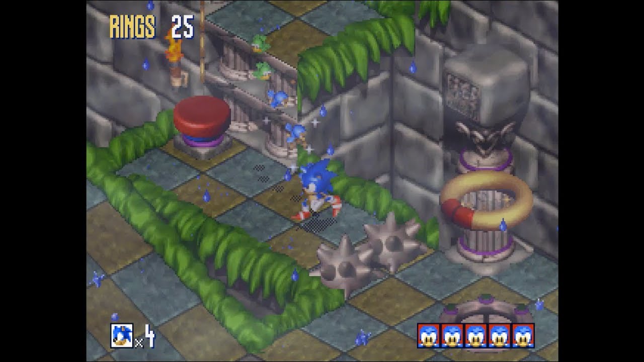 Sonic 3D Blast (SEGA Saturn): Rusty Ruin Zone Act 2 [1080 HD] - YouTube