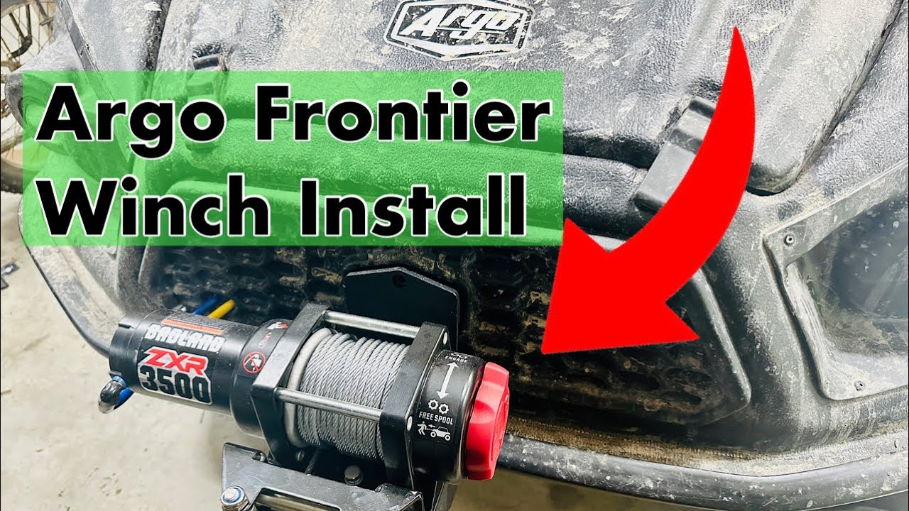 Argo Frontier Winch Install - Argo Adventure Winch Plate Mount - # ...