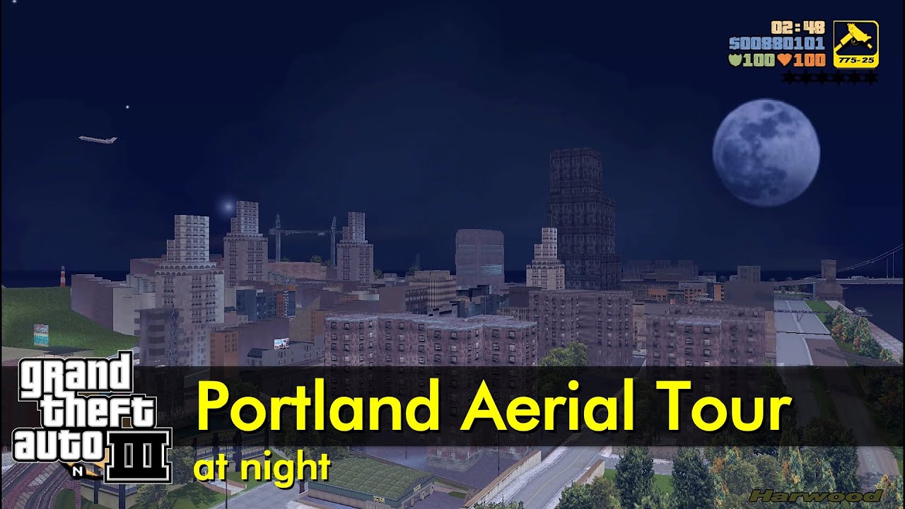 Portland Helicopter Tour (night) | The GTA III Tourist - YouTube