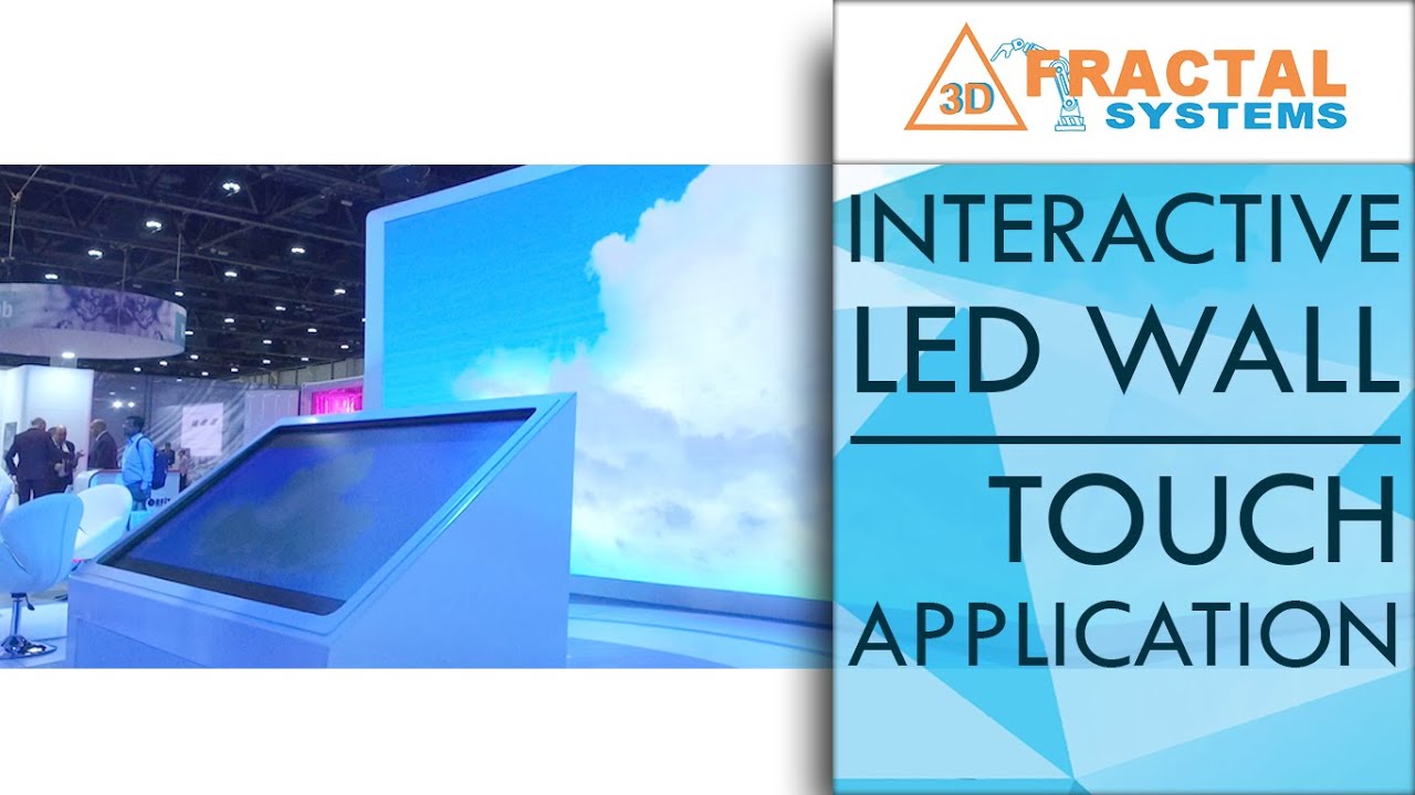 Interactive LED Wall With Touch application - At WFES - YouTube