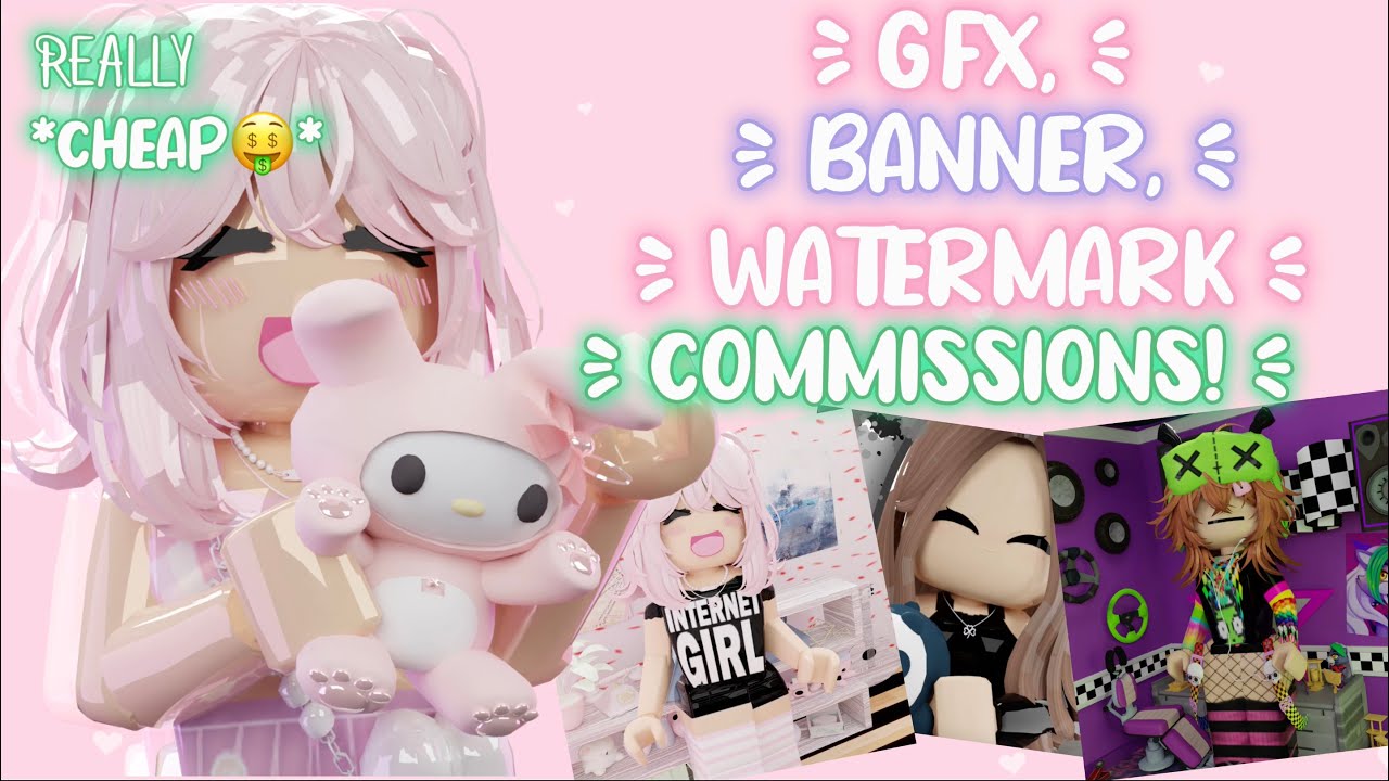 GFX, BANNER AND WATERMARK COMMISSIONS! **CHEAP🤑** - YouTube