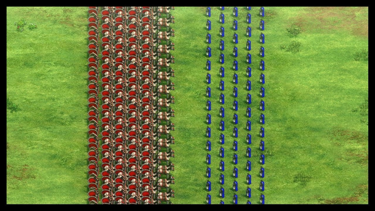 AGE OF EMPIRES II: 100 ELITE TEUTONIC KNIGHTS VS 100 ELITE RATHA (MELEE ...