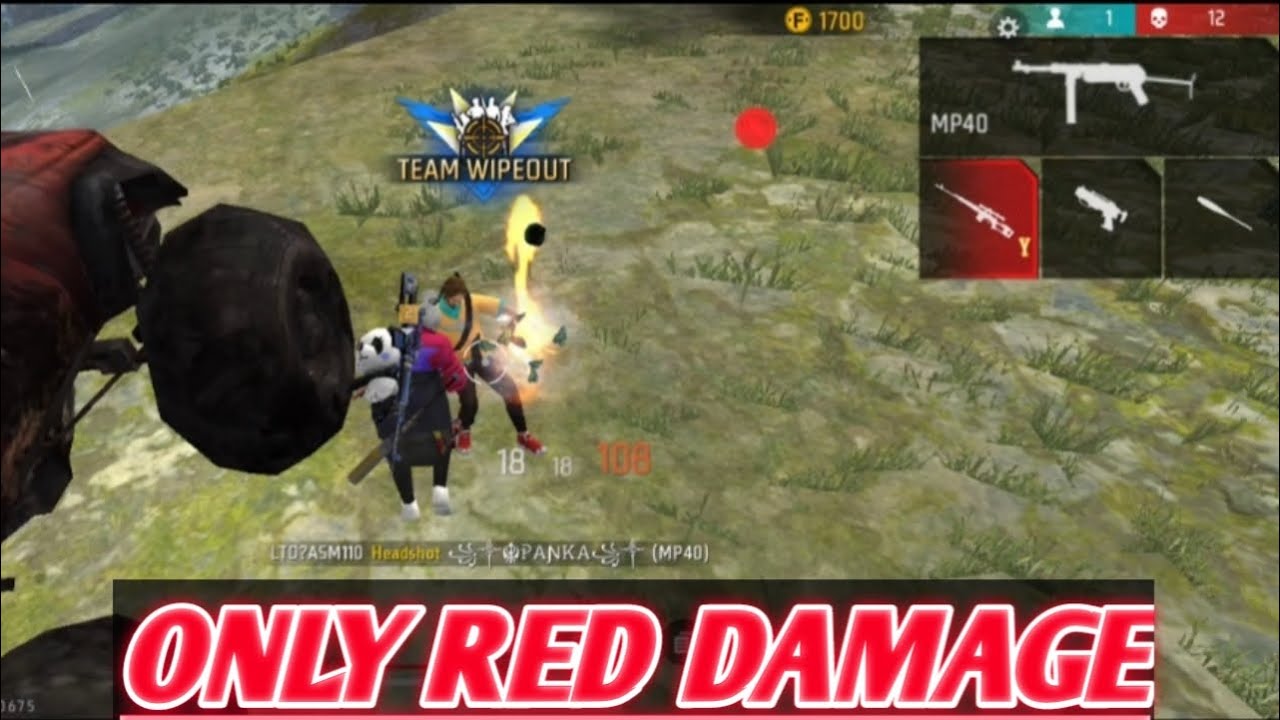 ONLY RED DAMAGE CHALLENGE ON BR RANK MATCH 30+ KILLS - YouTube