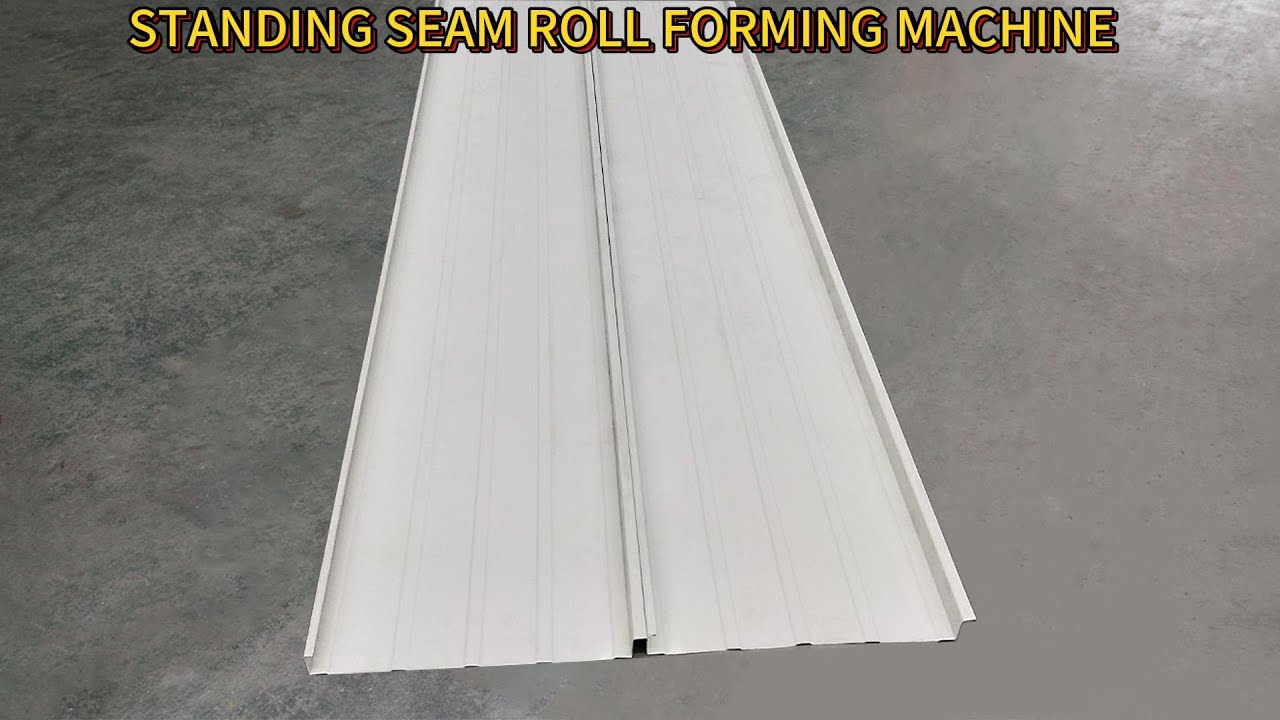 Standing Seam Roll Forming Machine - YouTube