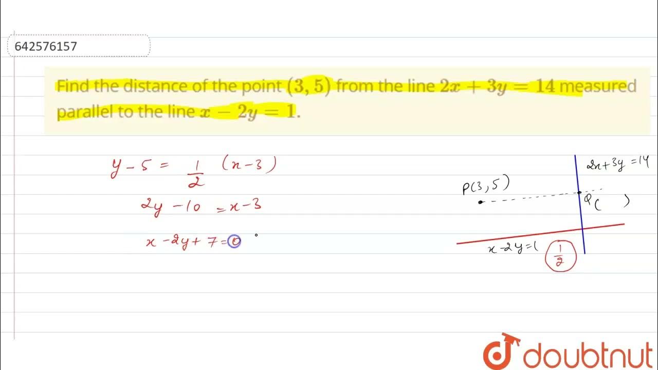 find-the-distance-of-the-point-3-5-from-the-line-2x-3y-14