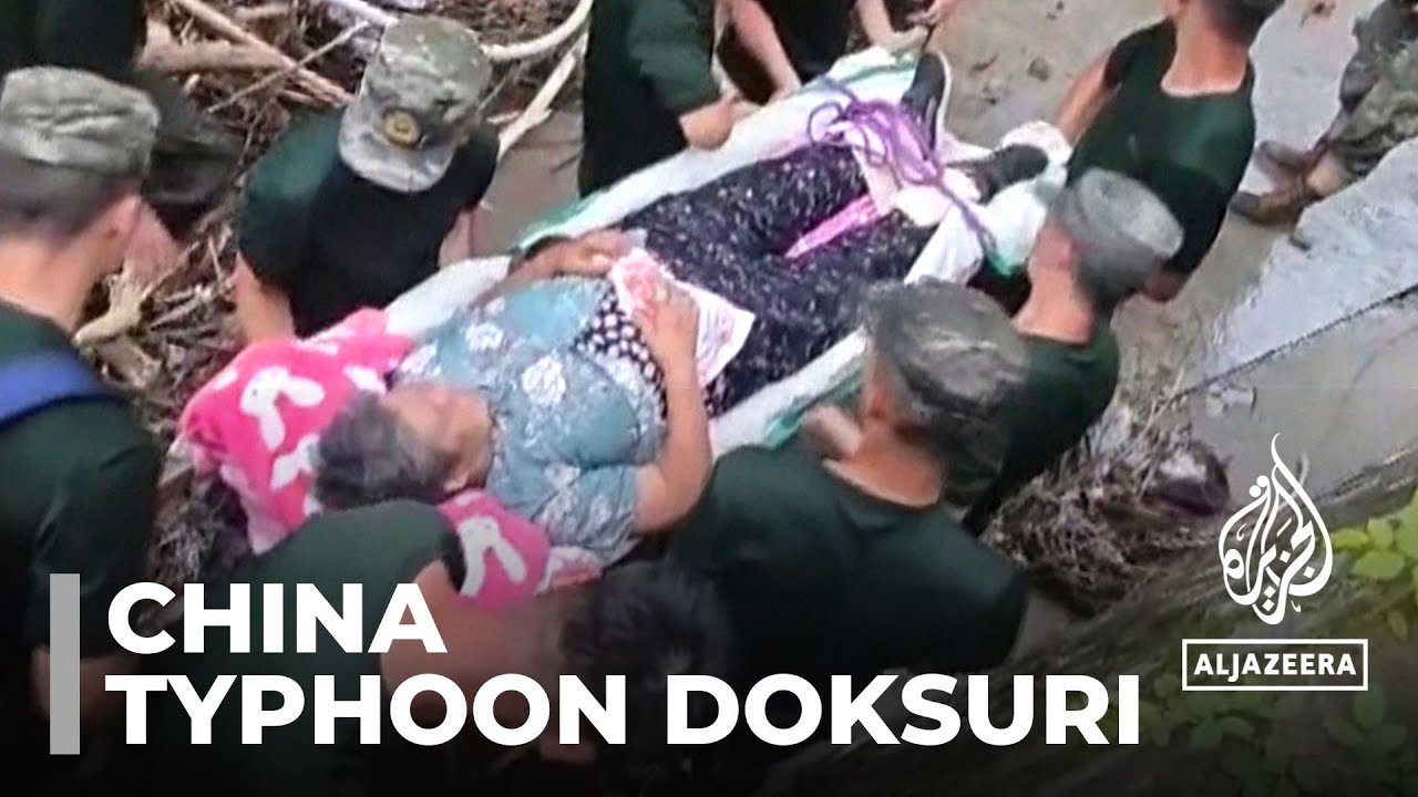 China typhoon: More than a million people evacuated from homes - YouTube