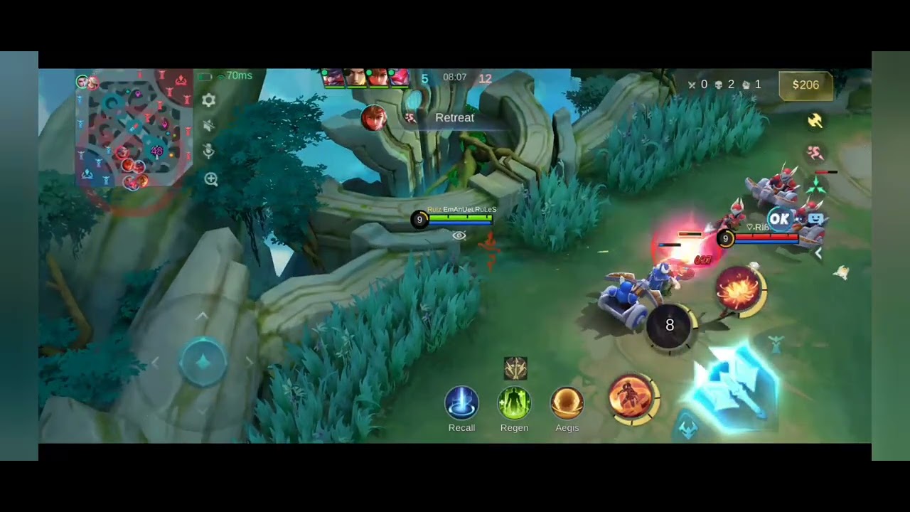 Marksman gameplay MLBB. Gold lane Hanabi pro built. Mobile Legends Easy ...