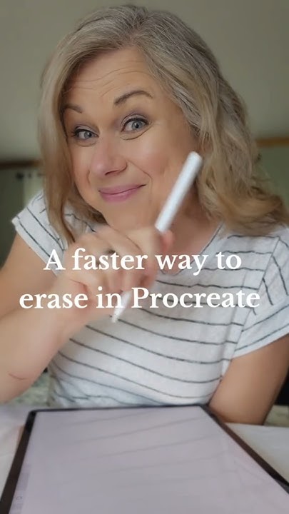 HOW TO QUICK ERASE IN PROCREATE #procreate #tipsandtricks - YouTube
