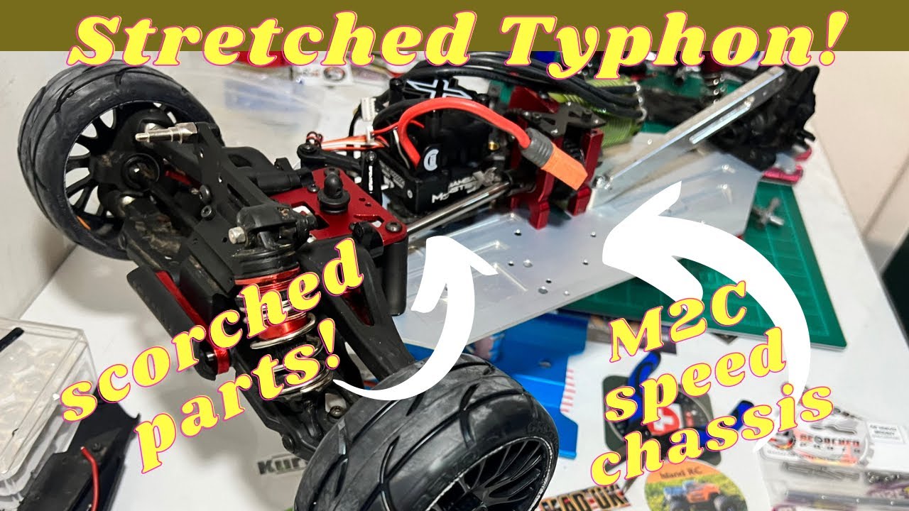 Stretched Arrma Typhon Rc Car! M2C chassis installed #rc #rccar #arrma ...