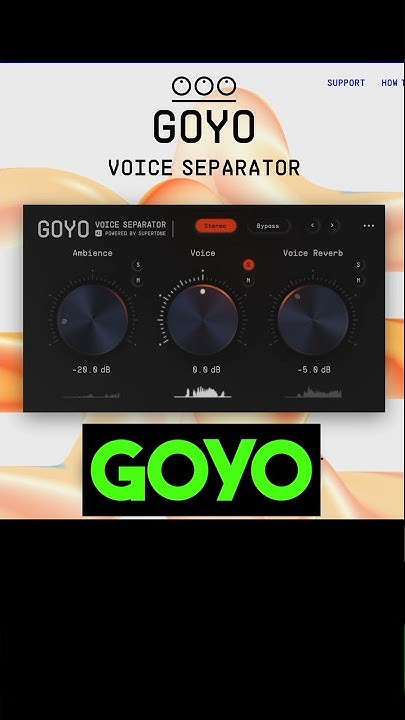 Best FREE Noise Reduction Plugin: GOYO Voice Separator by Supertone AI - YouTube
