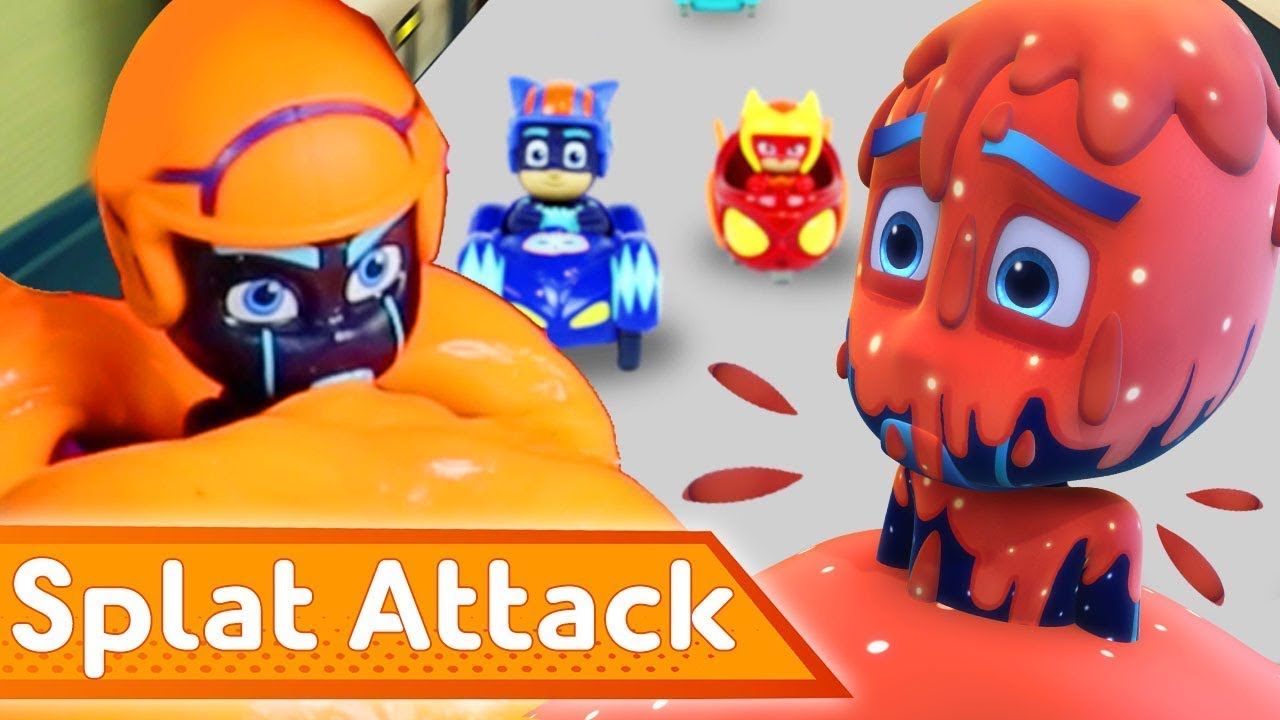 Play with PJ Masks | Romeo's Splat Attack | PJ Masks Cartoon Stories - YouTube