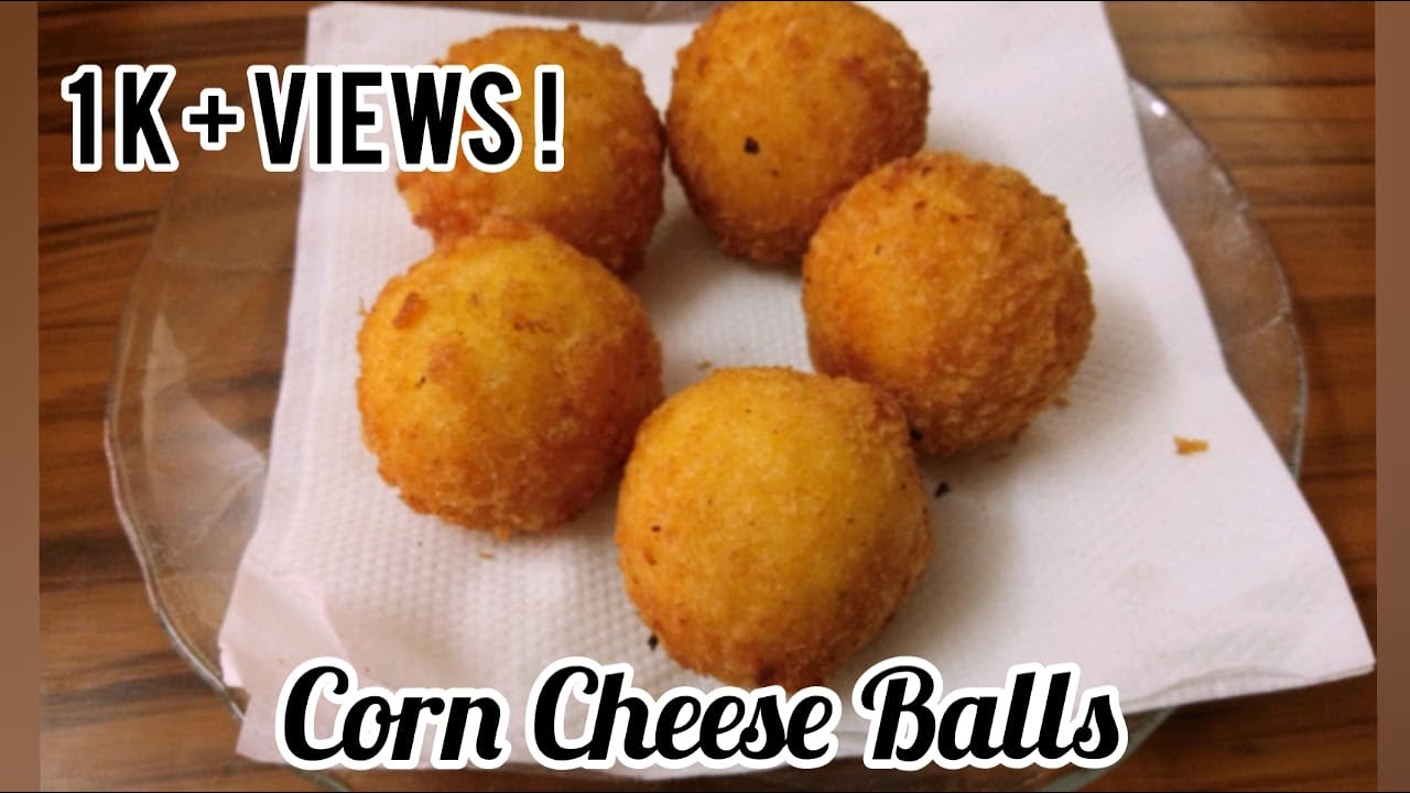 Crispy Corn Cheese Balls recipe/easy to make/Homemade snacks/ - YouTube