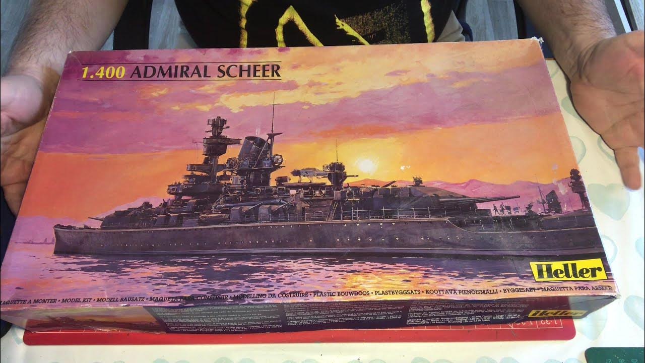 First impressions. Heller 1/400 Admiral Scheer - YouTube