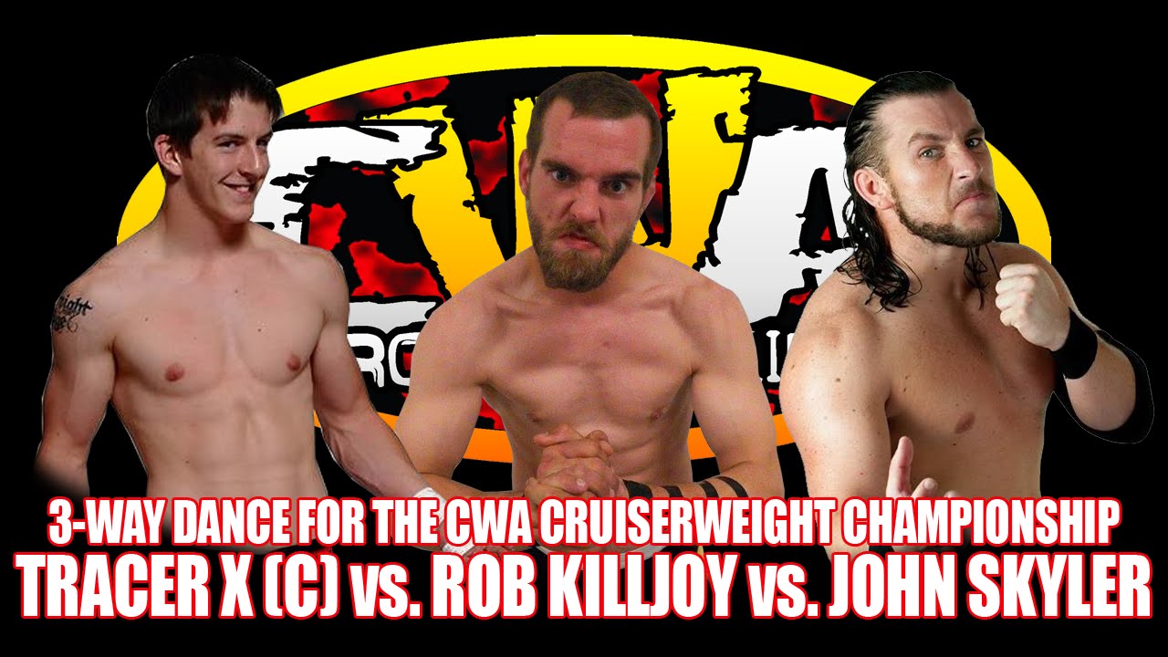 Tracer X (C) vs. Rob Killjoy vs. John Skyler (CWA; 8-8-2015) - YouTube