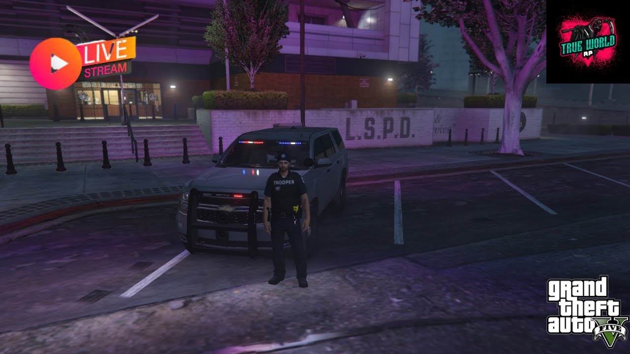 Live: GTA V True World RP FiveM #1 - SAHP - FivePD - YouTube