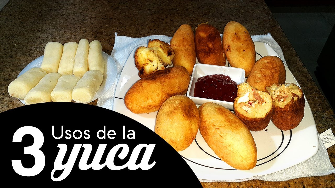 3 formas de usar la yuca (cocina conmigo) - YouTube