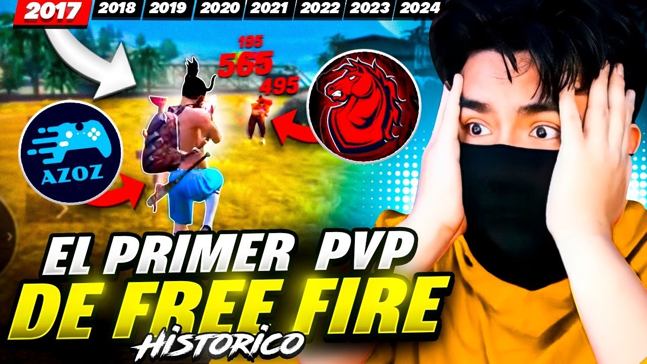 REACCIONANDO AL PRIMER PVP DE LA HISTORIA DE FREE FIRE! AZOZ VS SHIRO - YouTube