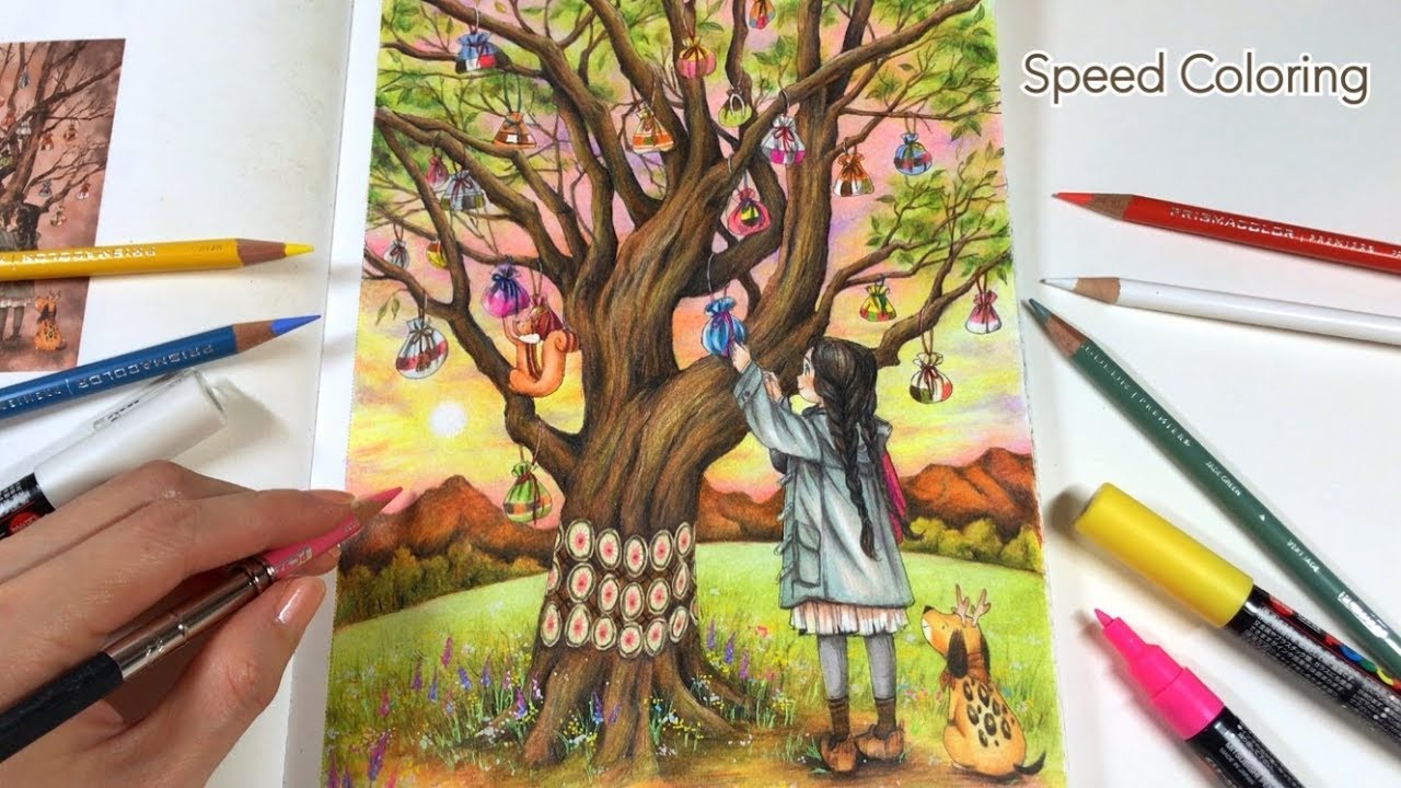 SPEED COLORING - Making New Year's Wish | Chris Cheng - YouTube