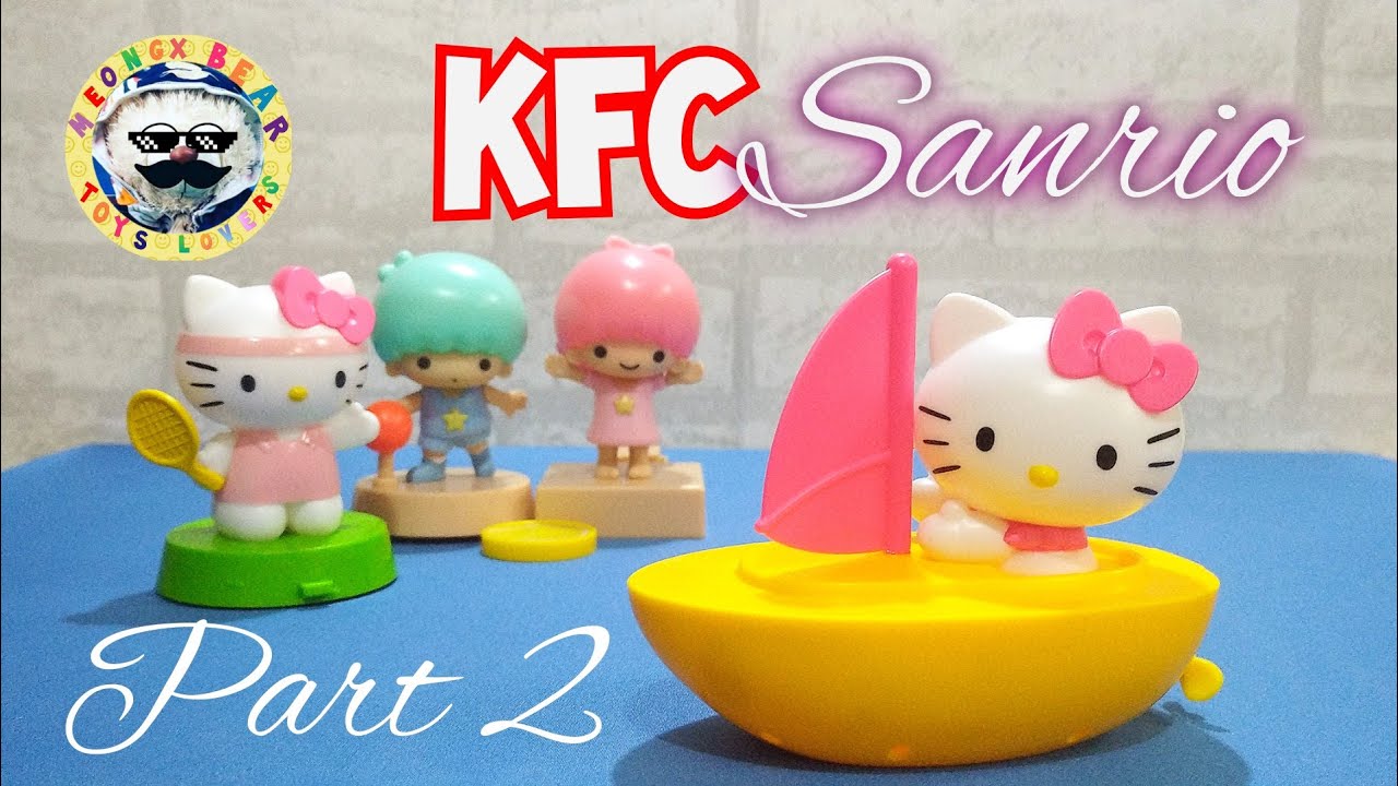 2021 KFC Sanrio set of 8 chaki kids meal toys review - YouTube
