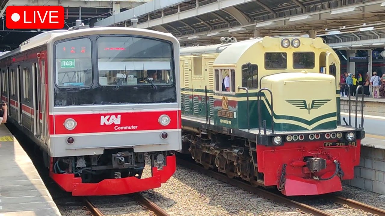 🔴 LOKOMOTIF CC 201 LIVERY VINTAGE & MERAH BIRU RNB KE JAKARTA ...