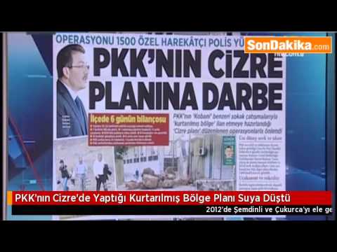 PKK’nın Cizre’de Yaptığı Kurtarılmış Bölge Planı Suya Düştü