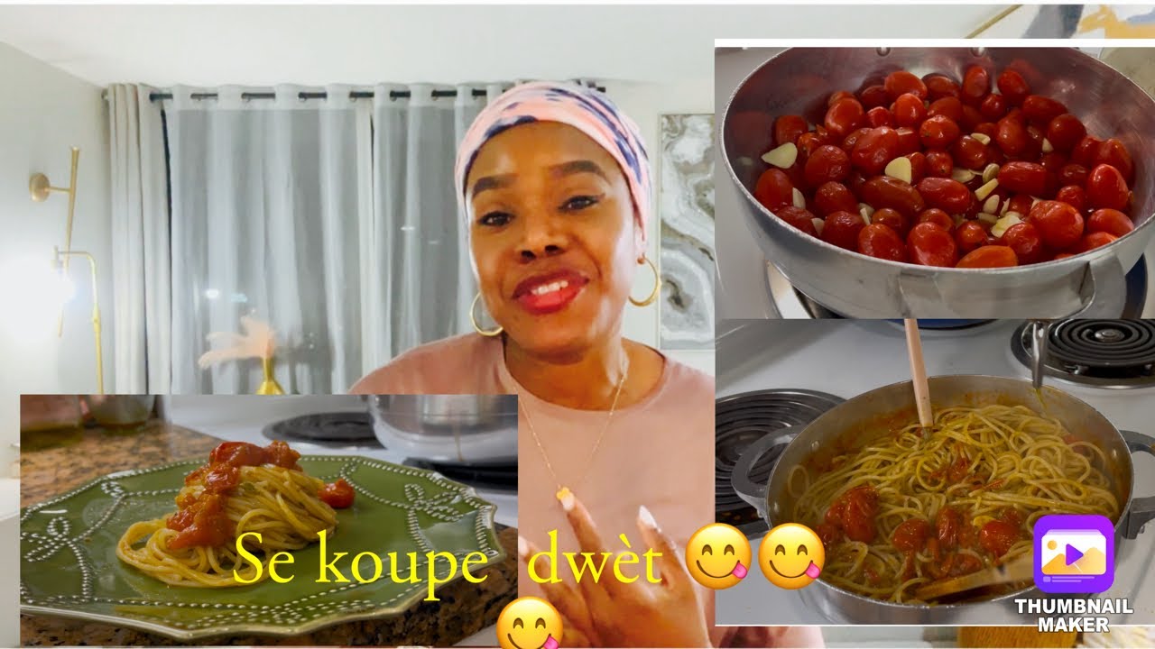 MWEN VIN MONTRE NOU KIJAN POU NOU FÈ BON SPAGHETTI SAN NOU PA METE MAGGI KOUPE DWÈT - YouTube