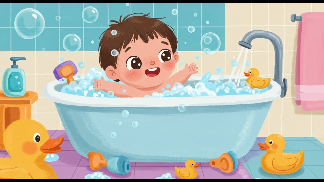 The Bath Song | Kindergarten Learning Videos | Nursery Rhymes Songs For ...