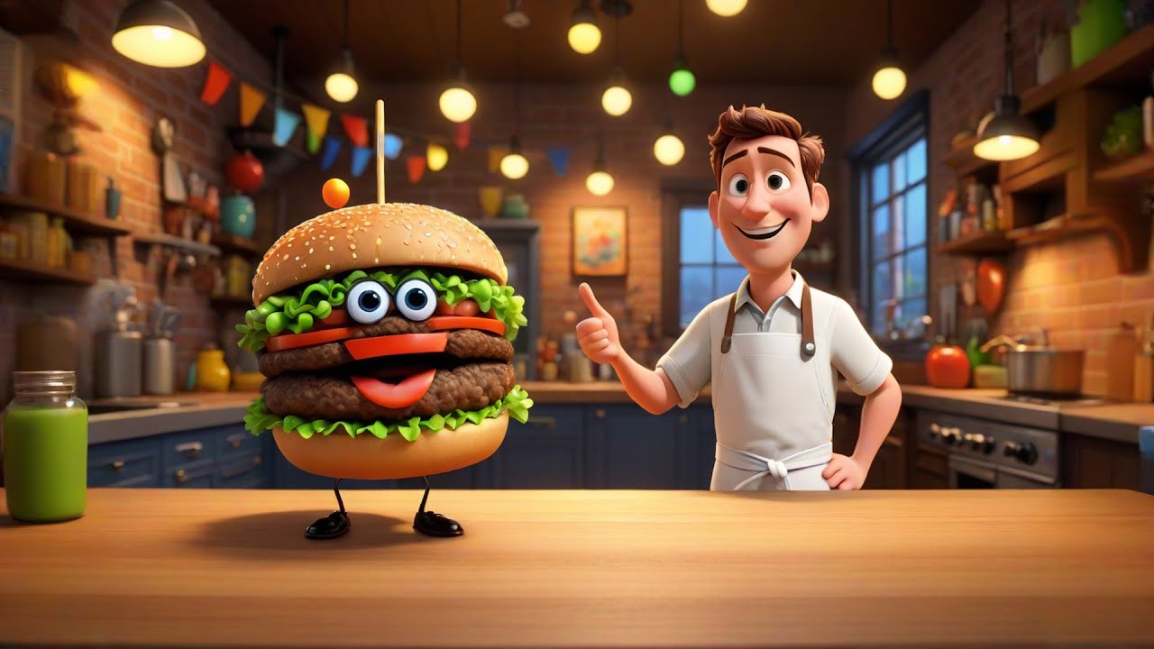 Burger Bounce — Jump Jump Song! | Fun Food Song for Kids | Energetic ...
