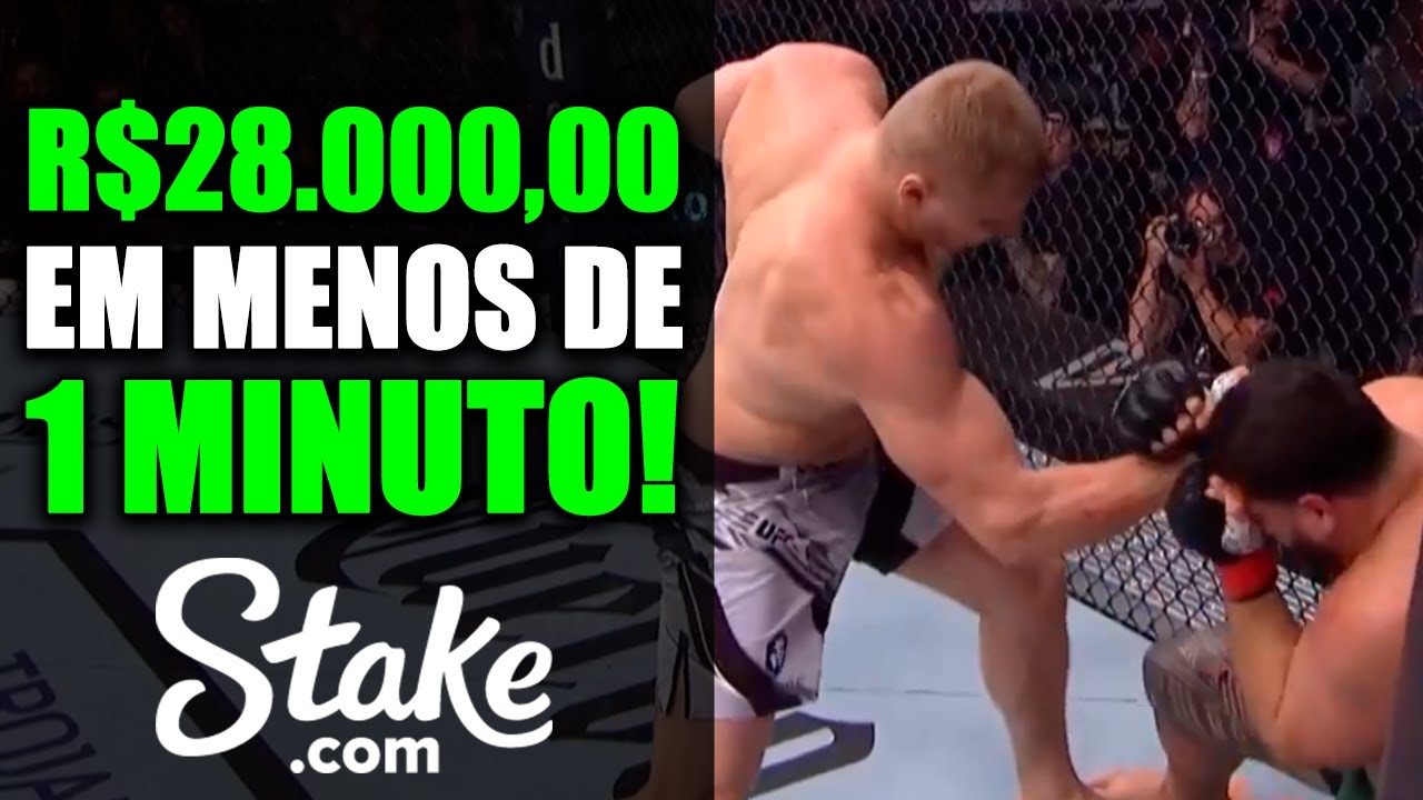 GANHARAM MUITA GRANA NESSE UFC ORLANDO! APOSTANDO EM LUTA NA STAKE ...