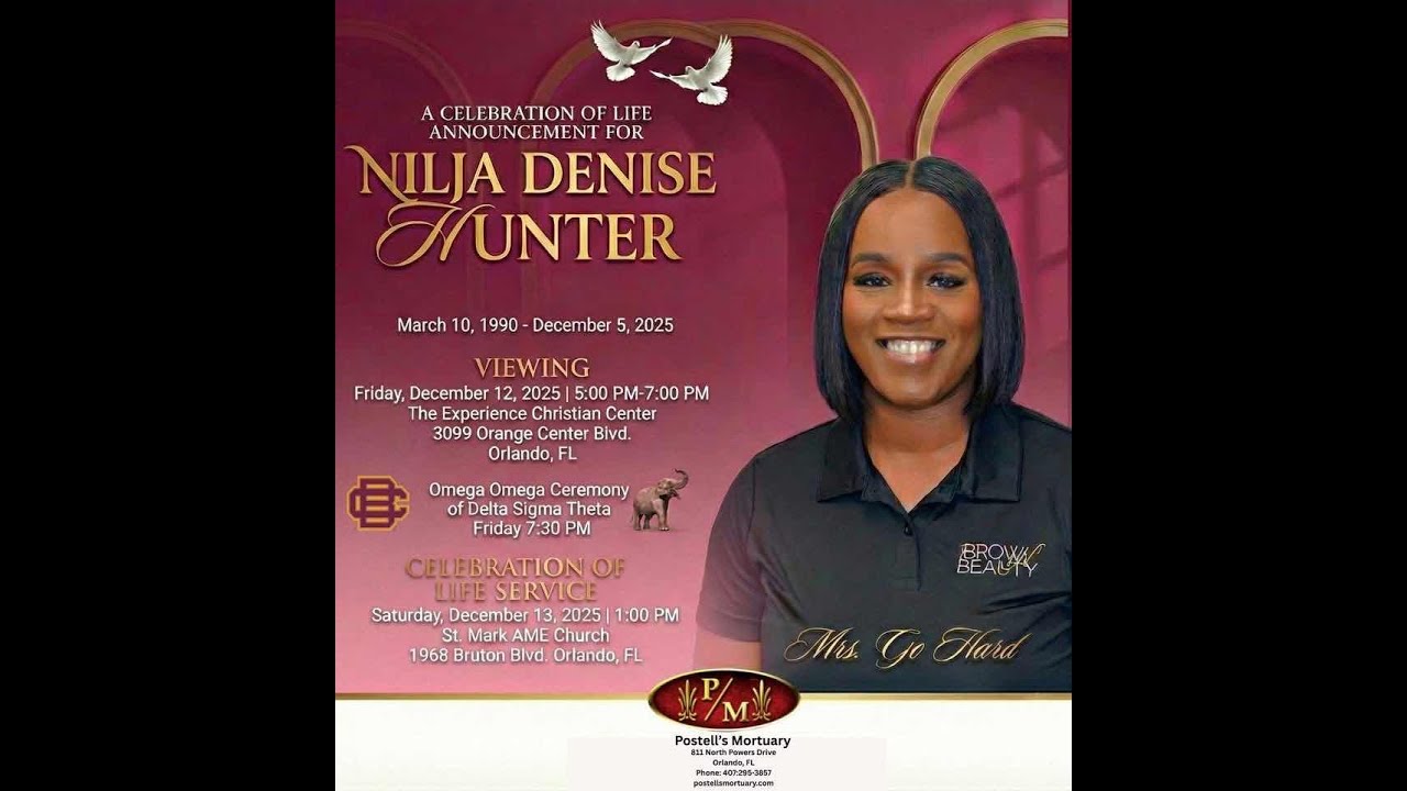Nilja Denise Hunter (Celebration Of Life) - YouTube