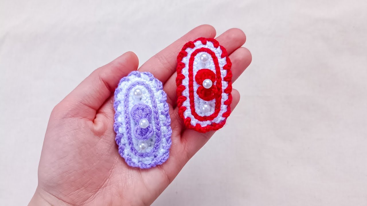 Crochet Stylish Hair Clip || Crochet Tutorial - YouTube