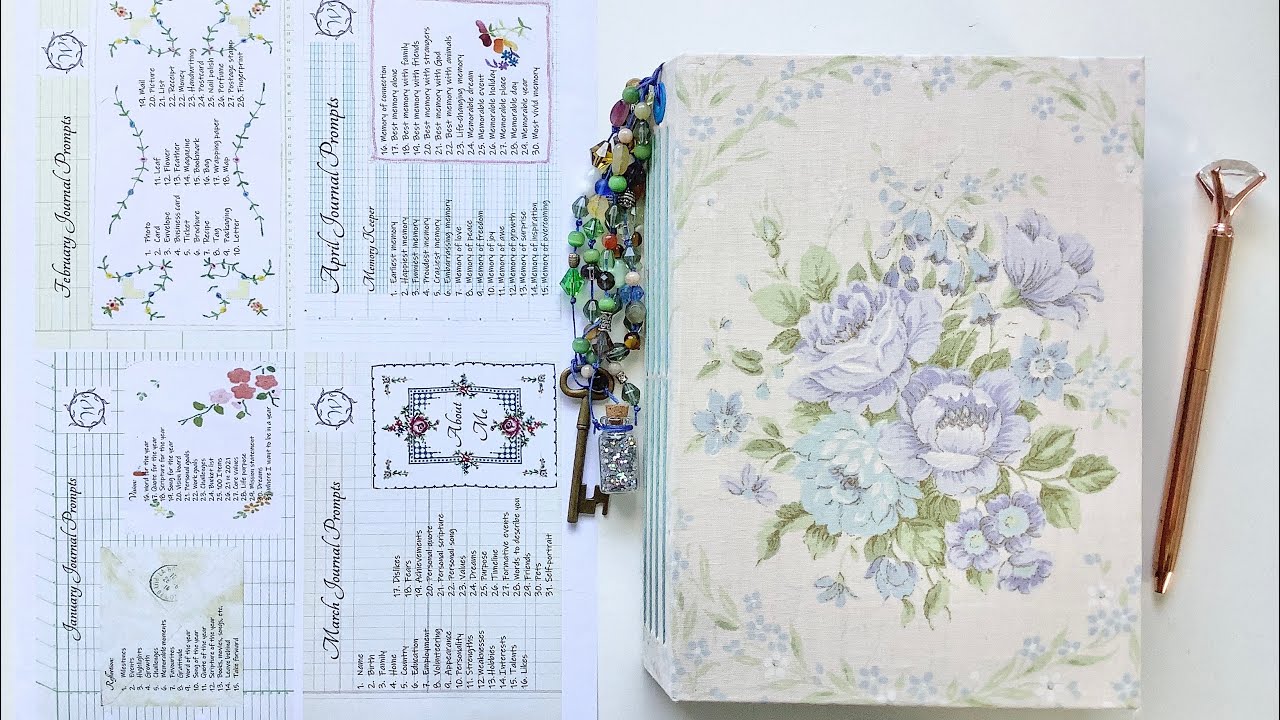 April daily journal prompts - Memory keeping - YouTube