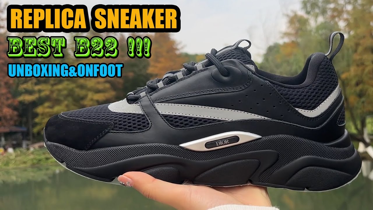 REPS：DIOR B22 SNEAKER TRIPLE BLACK! The best WREPS ！！2023（Sneaker Owner ...
