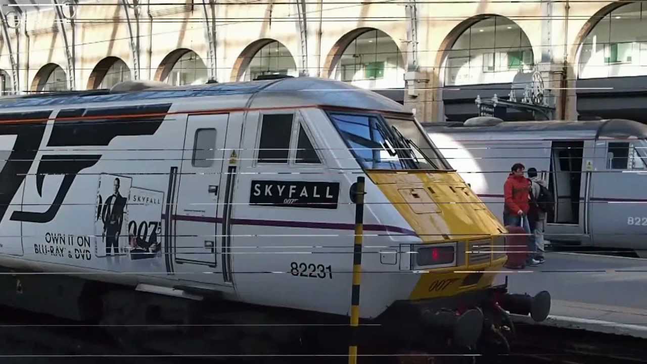East Coast's Skyfall train Intercity 225 at London King's Cross - YouTube