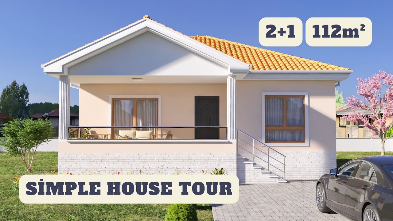 11X10.5 House Design Idea | 2 Bedroom Simple House | House Tour - YouTube