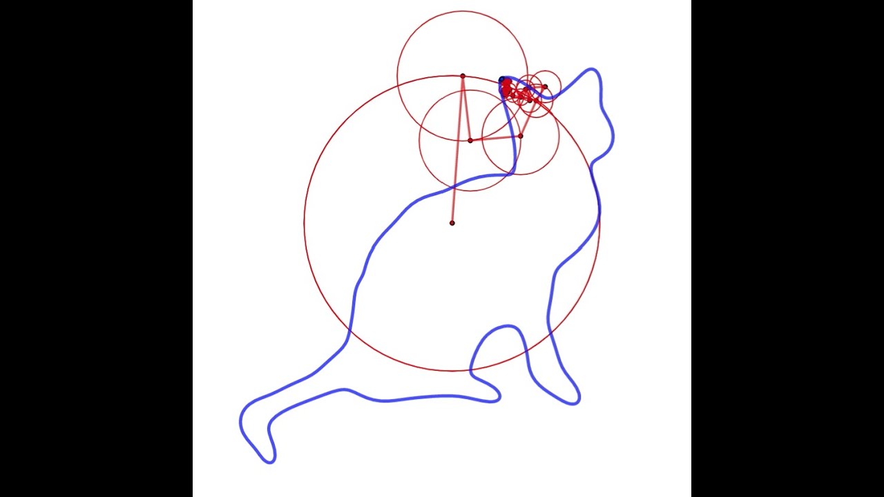 Cat Drawing Fourier Series Animations - YouTube