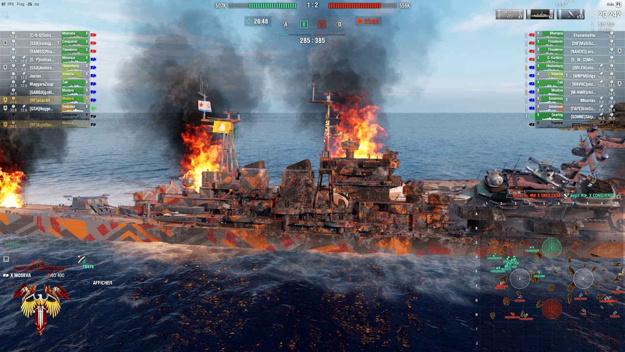 Moskva caught by sinking Moskva - YouTube