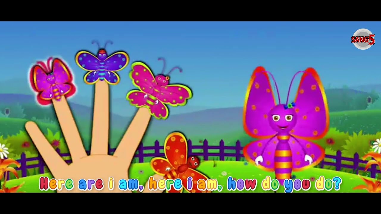 Butterfly Finger Family | Children's Songs | The Most Popular - YouTube
