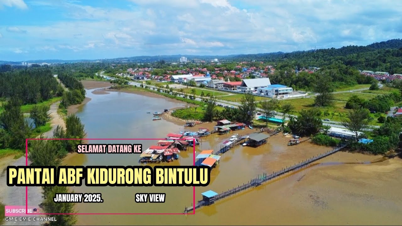 PANTAI ABF KIDURONG [pasar nelayan] -SKY VIEW- January 2025 #bintulu # ...