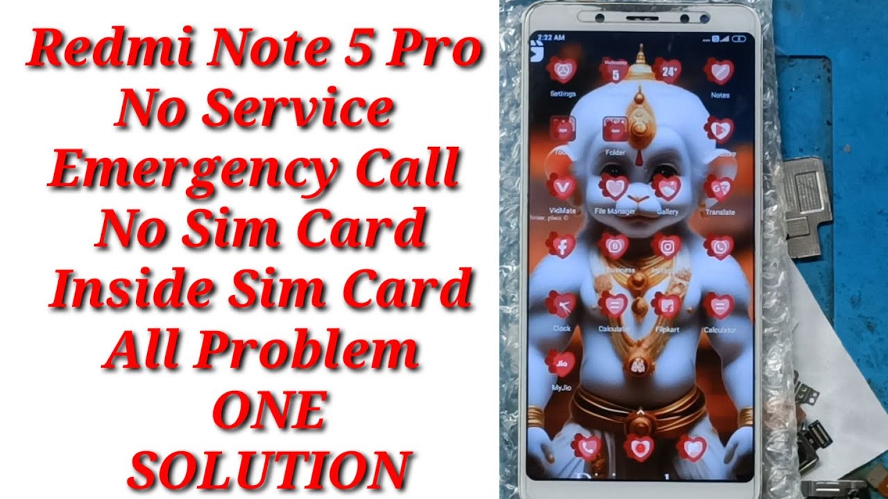Redmi Note 5 Pro.No Sim Card.Emergency Call.No Service Problem.All In ...
