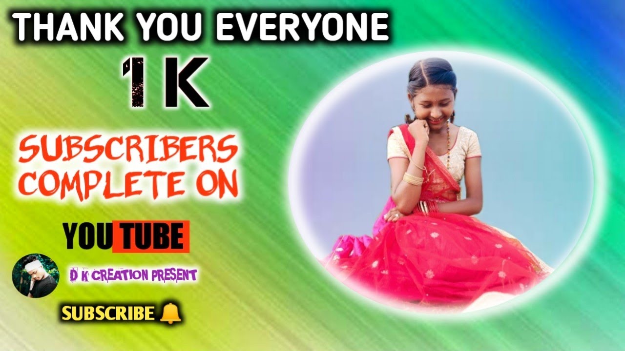 1K Subscribe Complete In YouTube || 1k Subscribe Complete Vlog ...